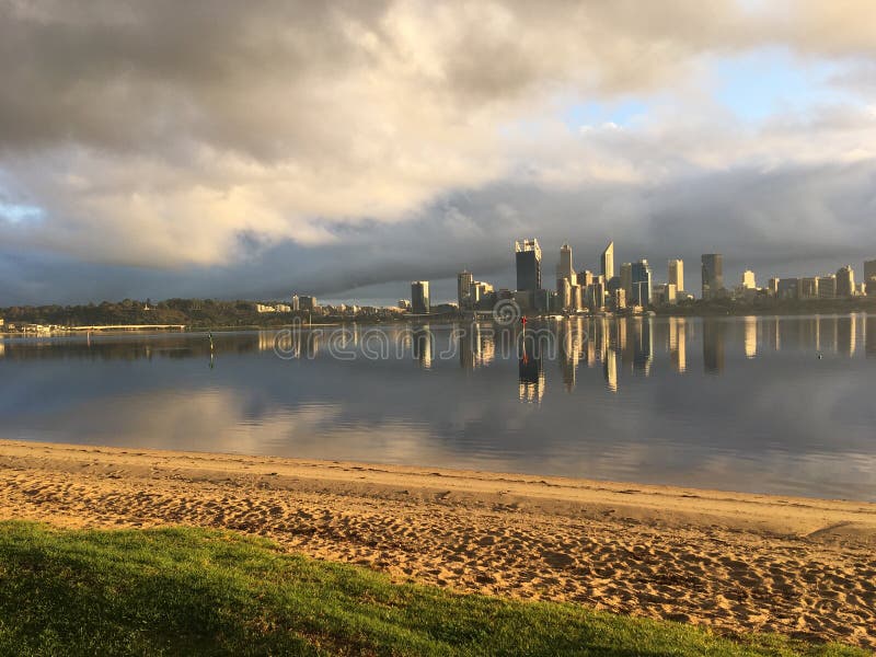 Perth Skyline stock image. Image of peaceful, inspirational - 196466347