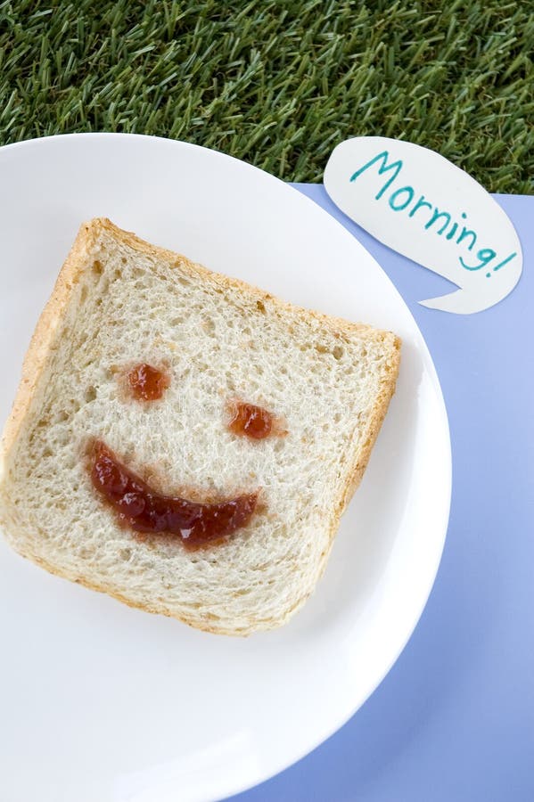 Morning smiley bread stock photo. Image of cartoon, face - 48250442