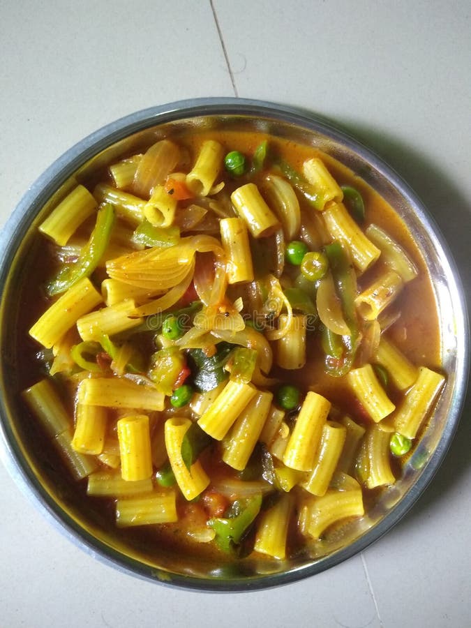 Morning Snacks for Healthy Made by Me Pasta Stock Photo - Image of ...