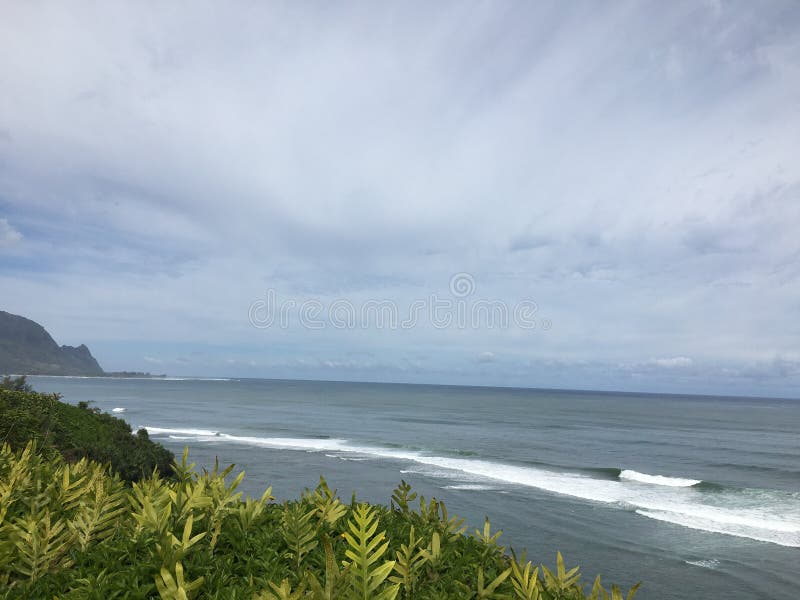 Morning in Spring on Kauai Island, Hawaii. Stock Photo - Image of ...