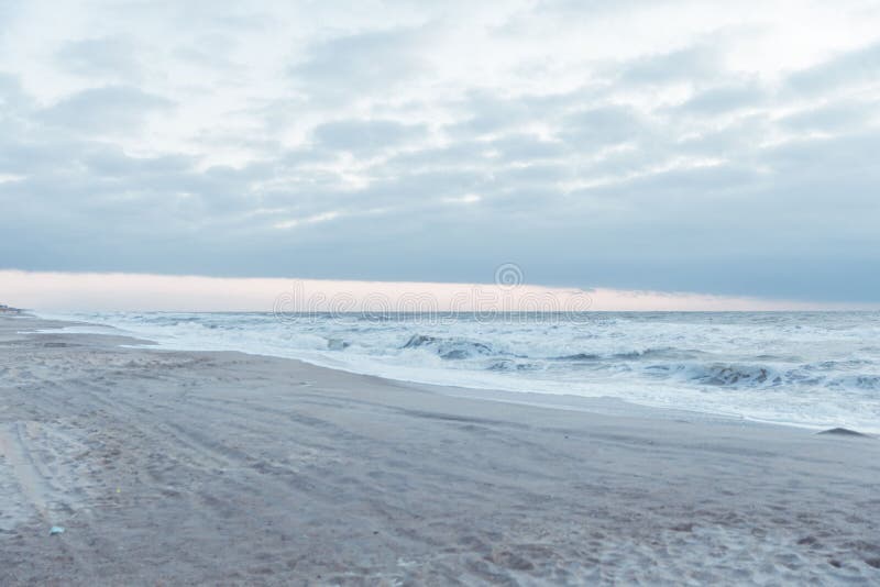 Morning Storm Over Carolina Beach Stock Image - Image of abstract ...