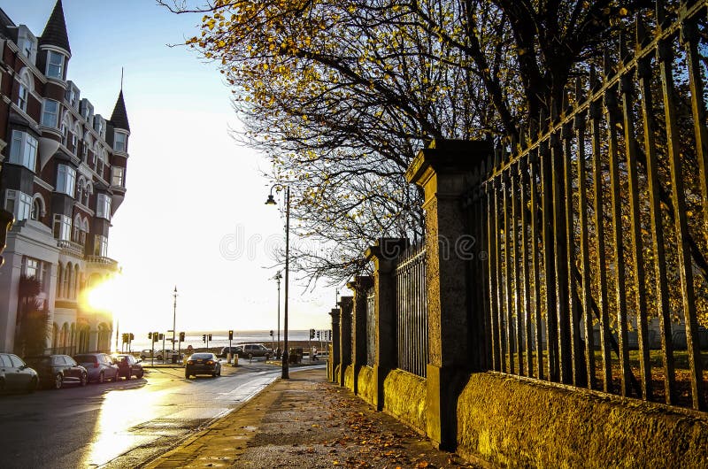 Morning on Street of Douglas, Isle of Man Editorial Stock Image - Image ...