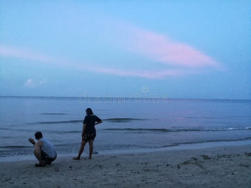 Morning strollers editorial stock photo. Image of person - 130554233