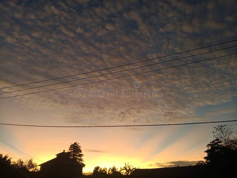 The Morning Sun Appears the Beautiful One Stock Photo - Image of ...