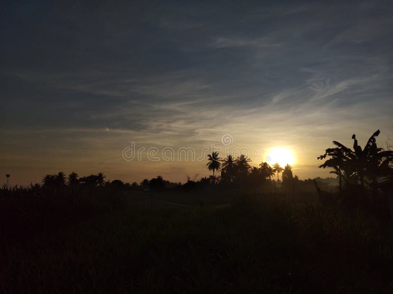 The Morning Sun in the Provinces Stock Photo - Image of early, cloud ...