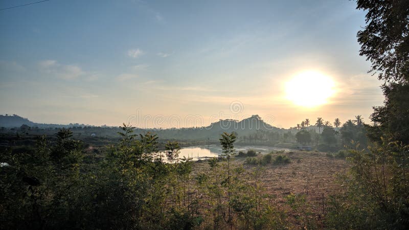 The Morning Sun is Very Charming Stock Photo - Image of sunset, horizon ...