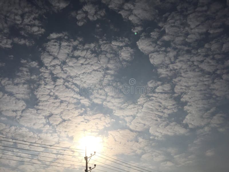 Morning Sun View with Clouds Stock Photo - Image of moving, view: 102697176