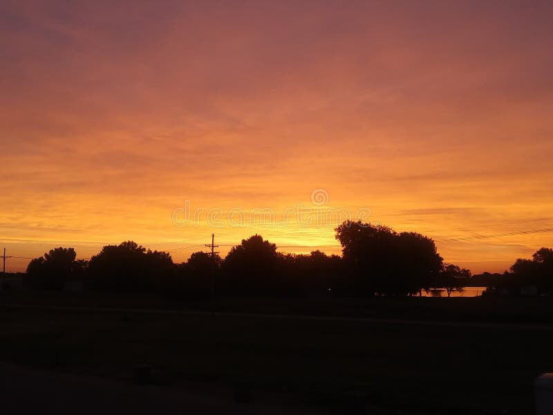 Morning sunrise stock image. Image of amazing, nebraska - 150771847