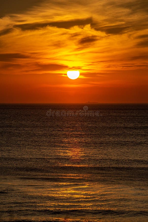 Morning Sunrise Over Atlantic Ocean in Virginia Beach Virginia Stock ...