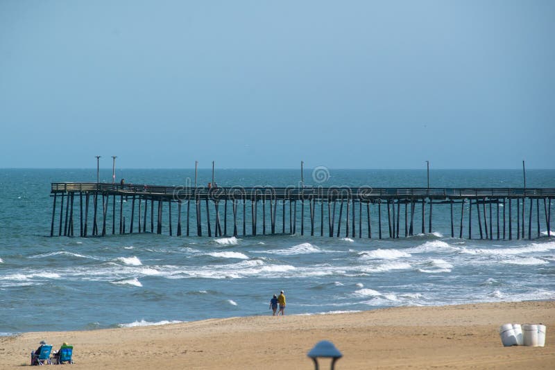 Morning Sunrise Over Atlantic Ocean in Virginia Beach Virginia Stock ...