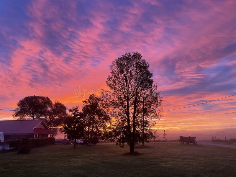 Morning Sunrise, Sky on Fire Stock Image - Image of coming, sunrise ...