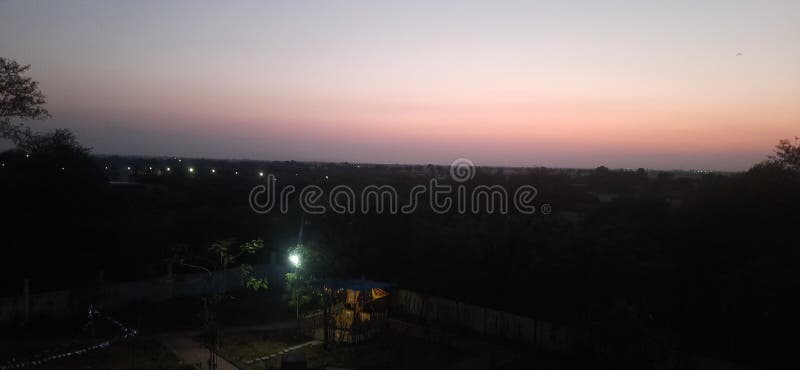 Morning Sunrise and Sky is Sunlighted Stock Photo - Image of dawn ...