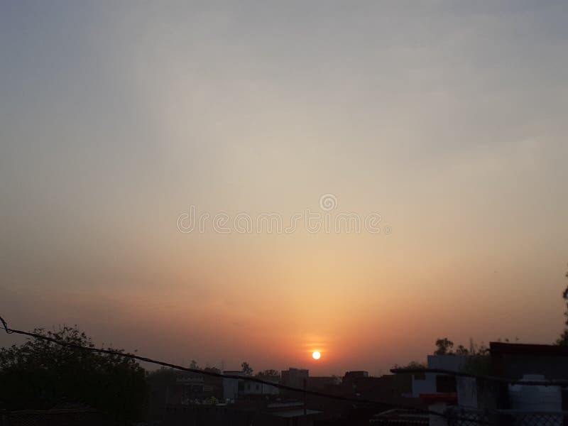 Morning Sunrise View in Sky Stock Photo - Image of sunrise, view: 179512294