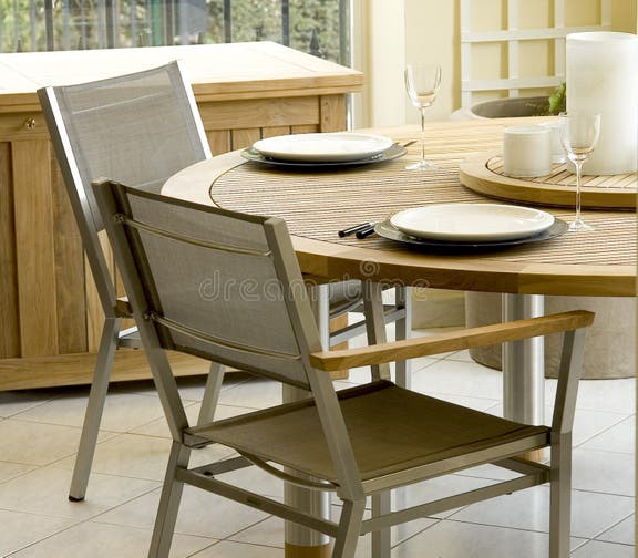 Morning table stock image. Image of eating, bowl, chair - 22049397