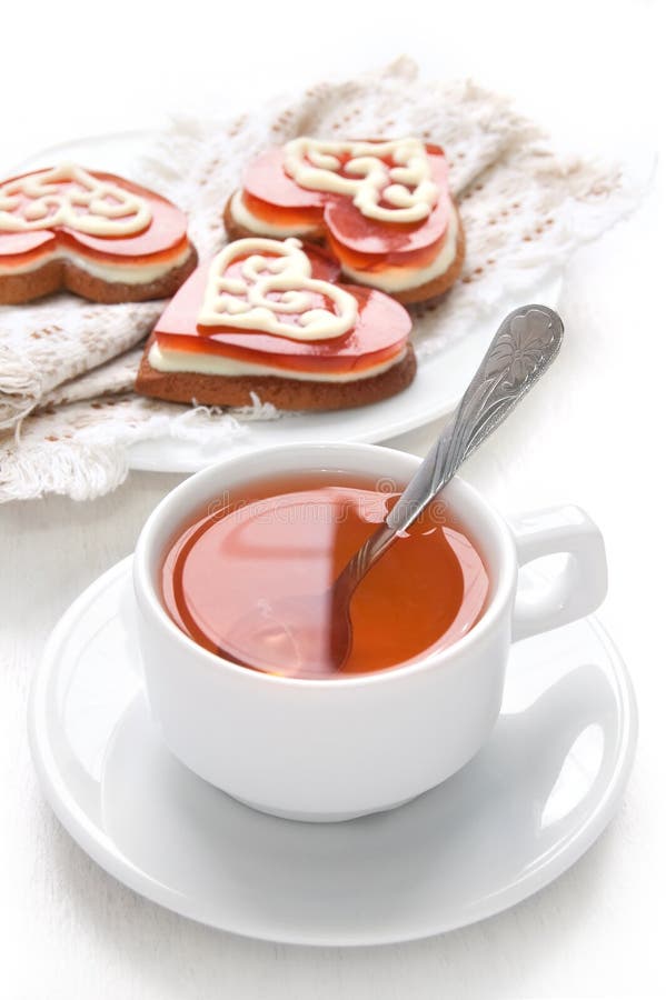 Morning tea and cookies stock photo. Image of bake, layer - 28617804