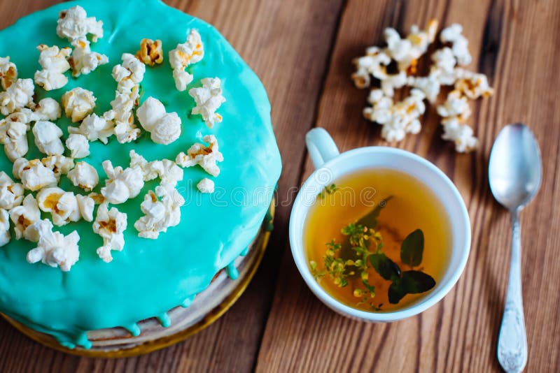 Morning tea time and cake stock image. Image of closeup - 56244783