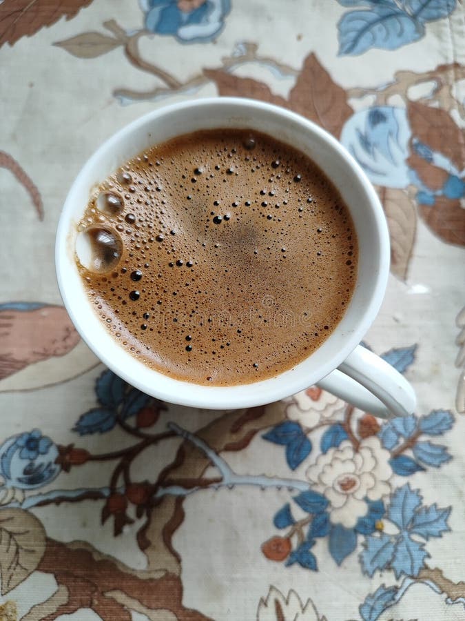 Morning Time Ready To Drink Coffee from the Top View Stock Image ...