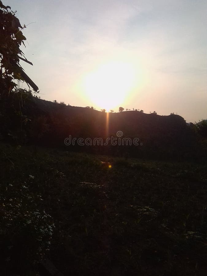 Sun rise in stock image. Image of time, rise, morning - 122564495