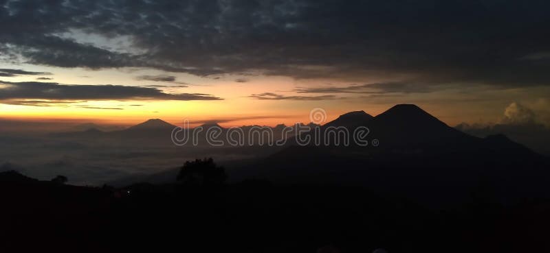 Before Morning at Top of Mount Prau Stock Photo - Image of central ...