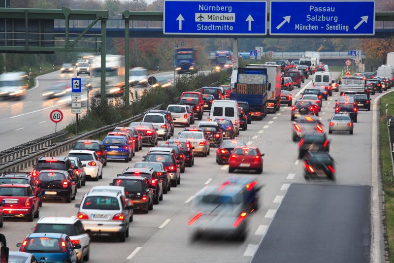 Morning traffic jam stock photo. Image of time, pollution - 3533382
