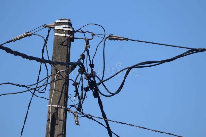 692 Messy Power Lines Stock Photos - Free & Royalty-Free Stock Photos ...