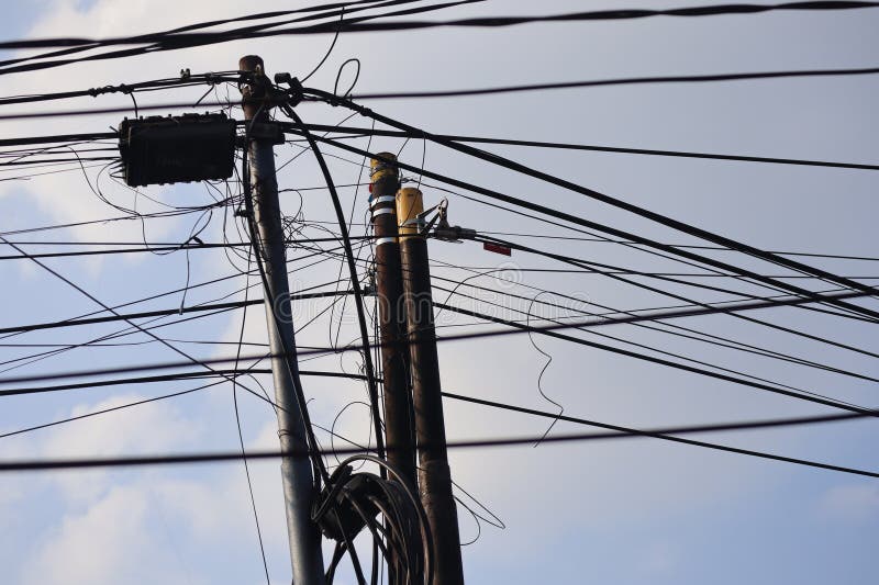 692 Messy Power Lines Stock Photos - Free & Royalty-Free Stock Photos ...