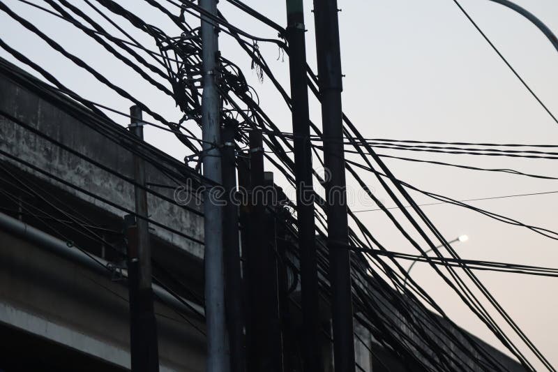 678 Messy Power Lines Stock Photos - Free & Royalty-Free Stock Photos ...