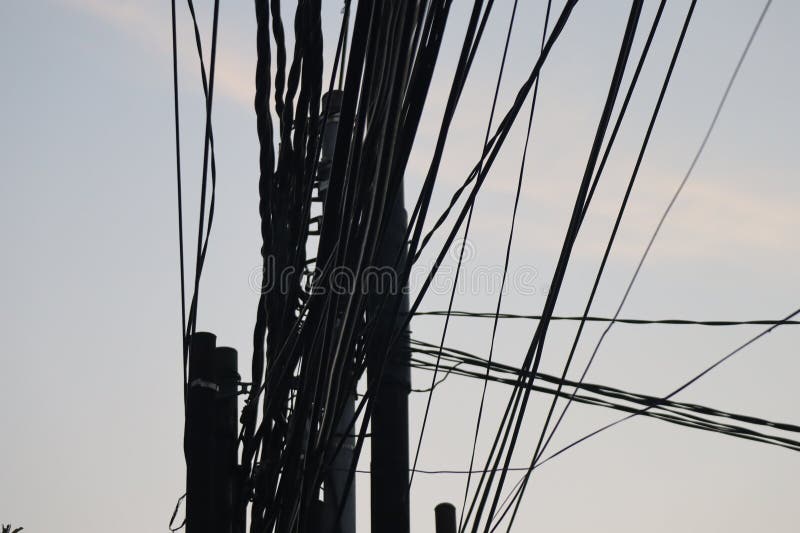 692 Messy Power Lines Stock Photos - Free & Royalty-Free Stock Photos ...