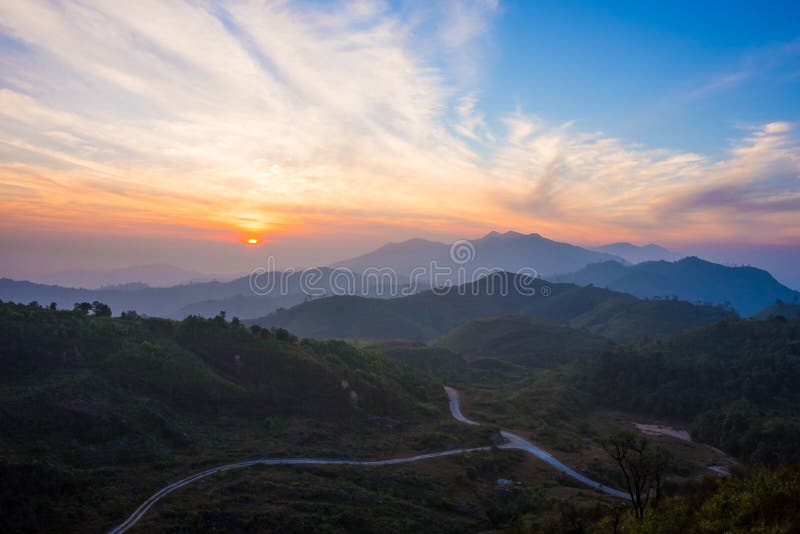 Morning travel stock image. Image of light, autumn, clouds - 39844207