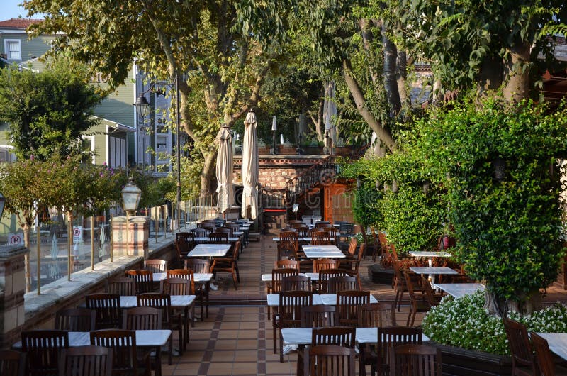 Morning in a Turkish cafe stock image. Image of ecology - 182561041