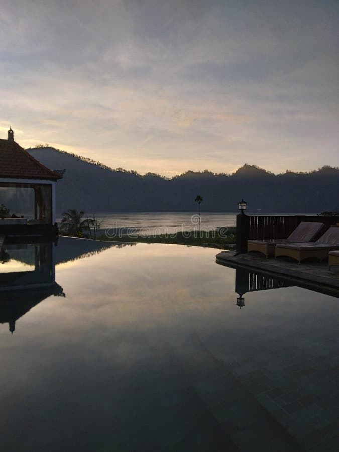 Morning View Around the Lake Stock Photo - Image of sunset, reflection ...