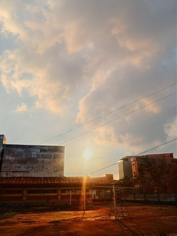 Morning View in Bagansiapiapi Indonesia Stock Photo - Image of ...