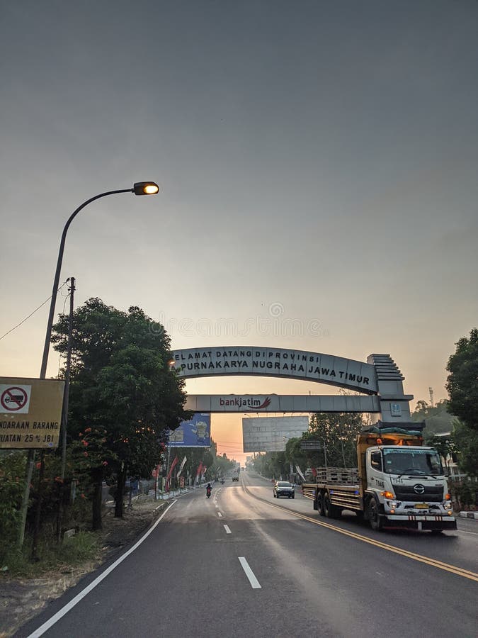 Morning View on the Border of Central Java and East Java, Indonesia, To ...