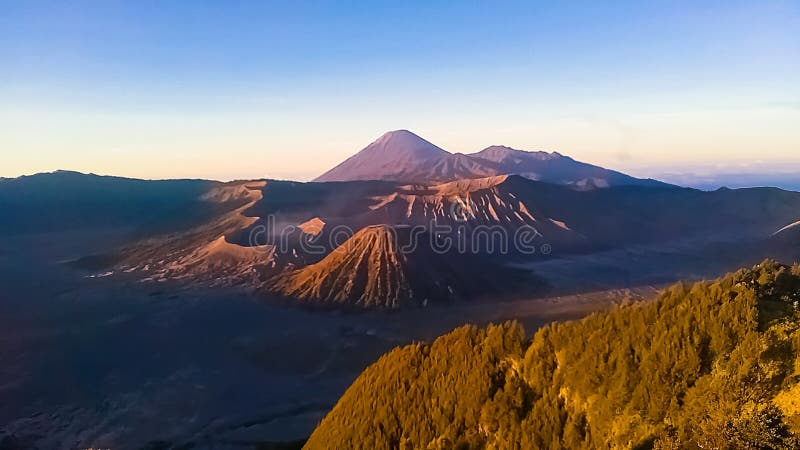 Morning View of Bromo Mountain, Indonesia Stock Photo - Image of ...