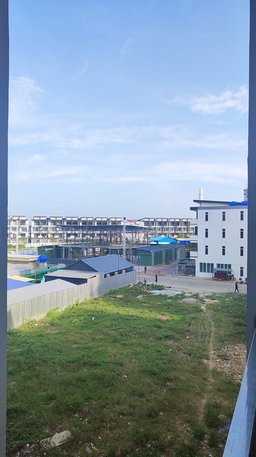 Morning View at Cambodian Work Place Stock Image - Image of vehicle ...