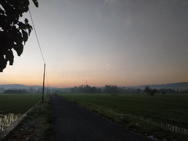 Morning View after the Dawn and Early Breakfast in Ramadhan Stock Image ...