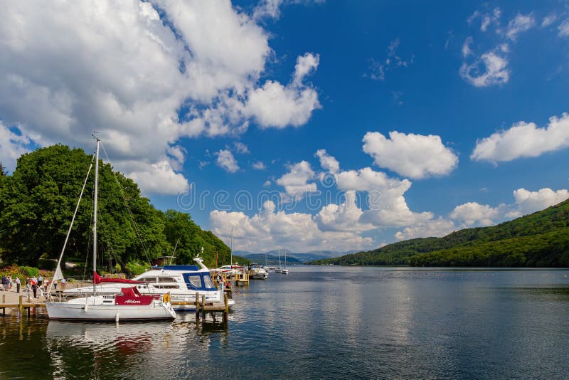 Morning View of the Dock of Lakeside Editorial Image - Image of ...