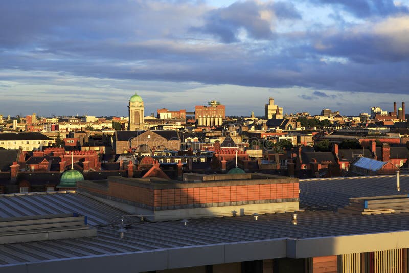 Morning View of Downtown Dublin Editorial Photo - Image of ...