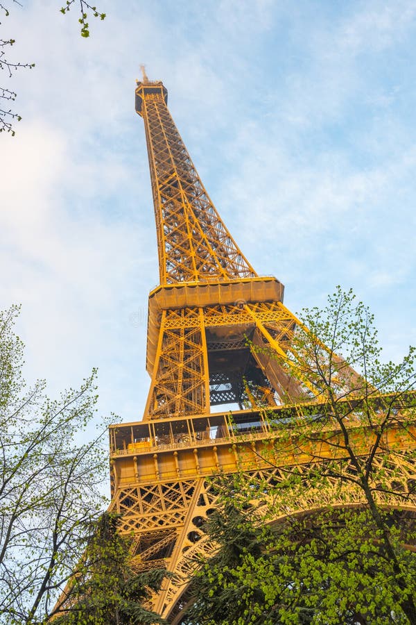 Morning View of Eiffel Tower Stock Photo - Image of european, landmark ...
