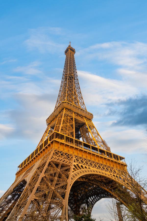 Morning View of Eiffel Tower Stock Image - Image of bottom, french ... Morning View of Eiffel Tower Stock Image - Image of bottom, french ...