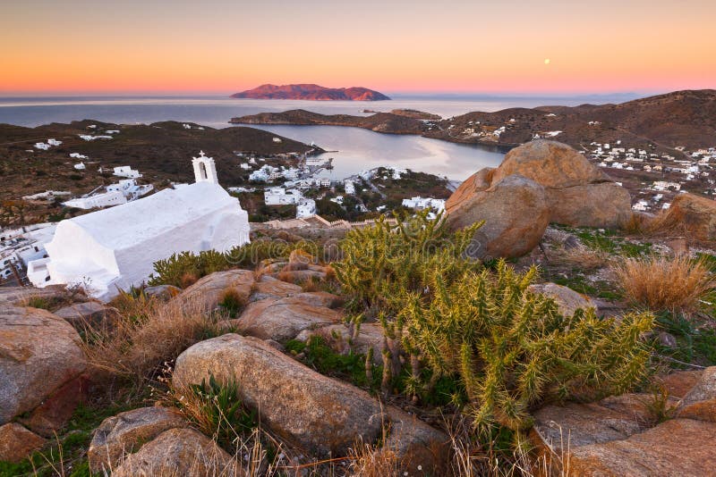 Chora, Ios stock photo. Image of village, landscape - 142758152