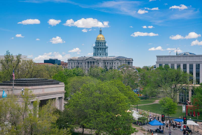 Morning View of the Historical Colorado State Capitol Stock Photo ...