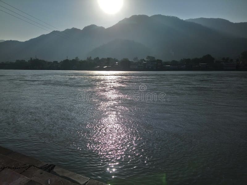 Morning View of Holy River Ganga in Rishikesh, Uttarakhand, India ...