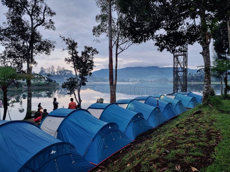 Morning View Lake Situ Patenggang West Java Stock Photo - Image of java ...