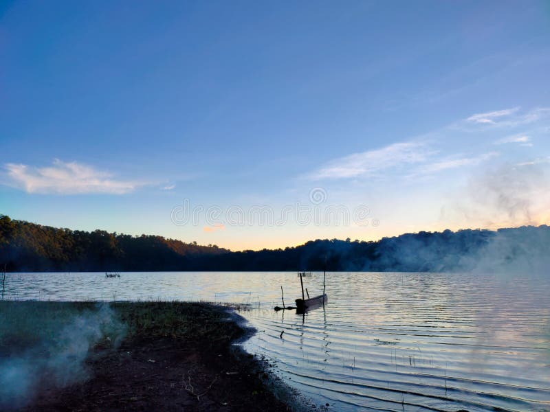 Lake Tamblingan in North Bali, Indonesia Stock Photo - Image of tourism ...