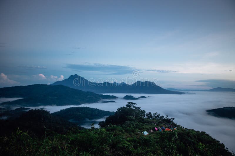 Morning view from mountain stock photo. Image of dusk - 201307218