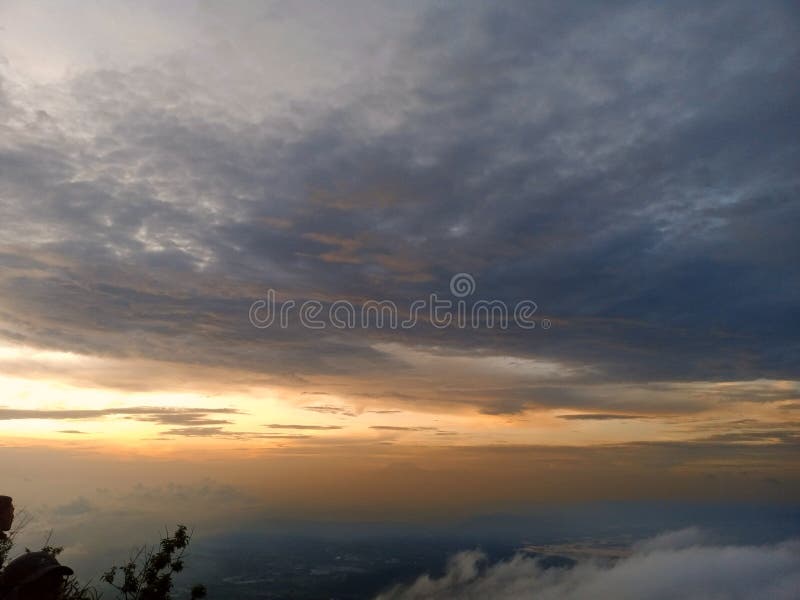 The Morning View on the Mountain is Very Pleasing To the Eye. Stock ...