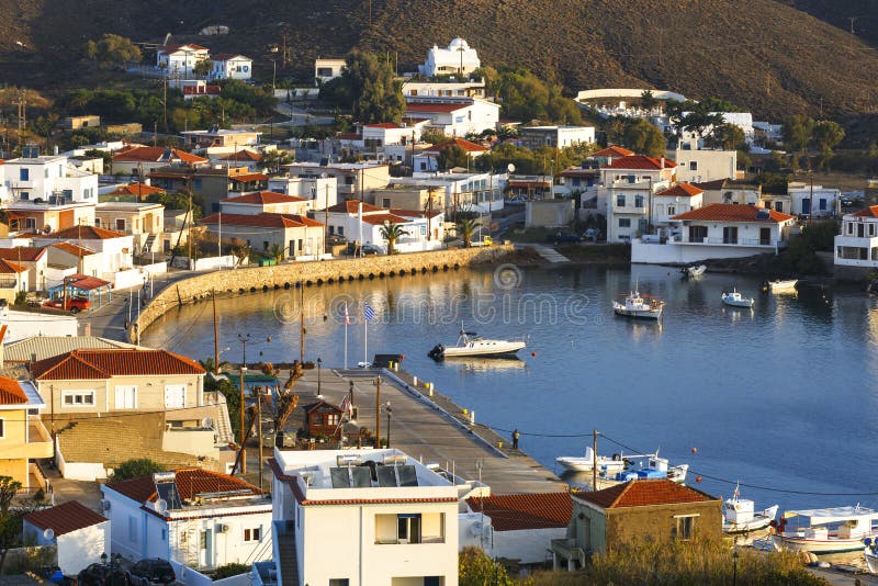 Psara island. editorial image. Image of port, village - 105104760