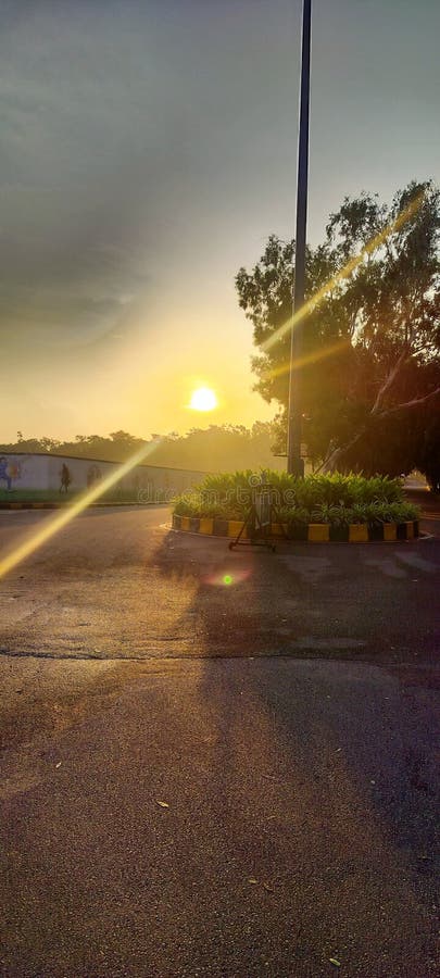 Morning View with a Ray of Hope Stock Photo - Image of morning, view ...