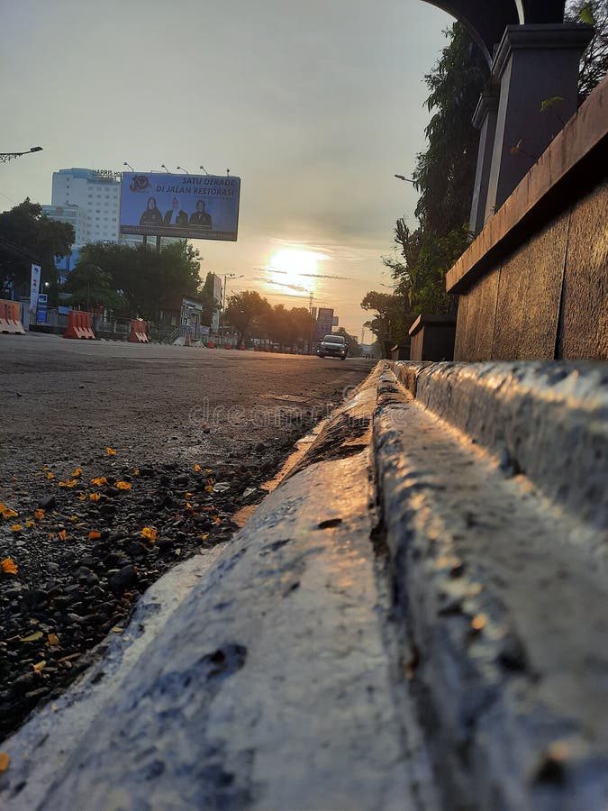 Morning View Road in Semarang Central Java Editorial Photography ...